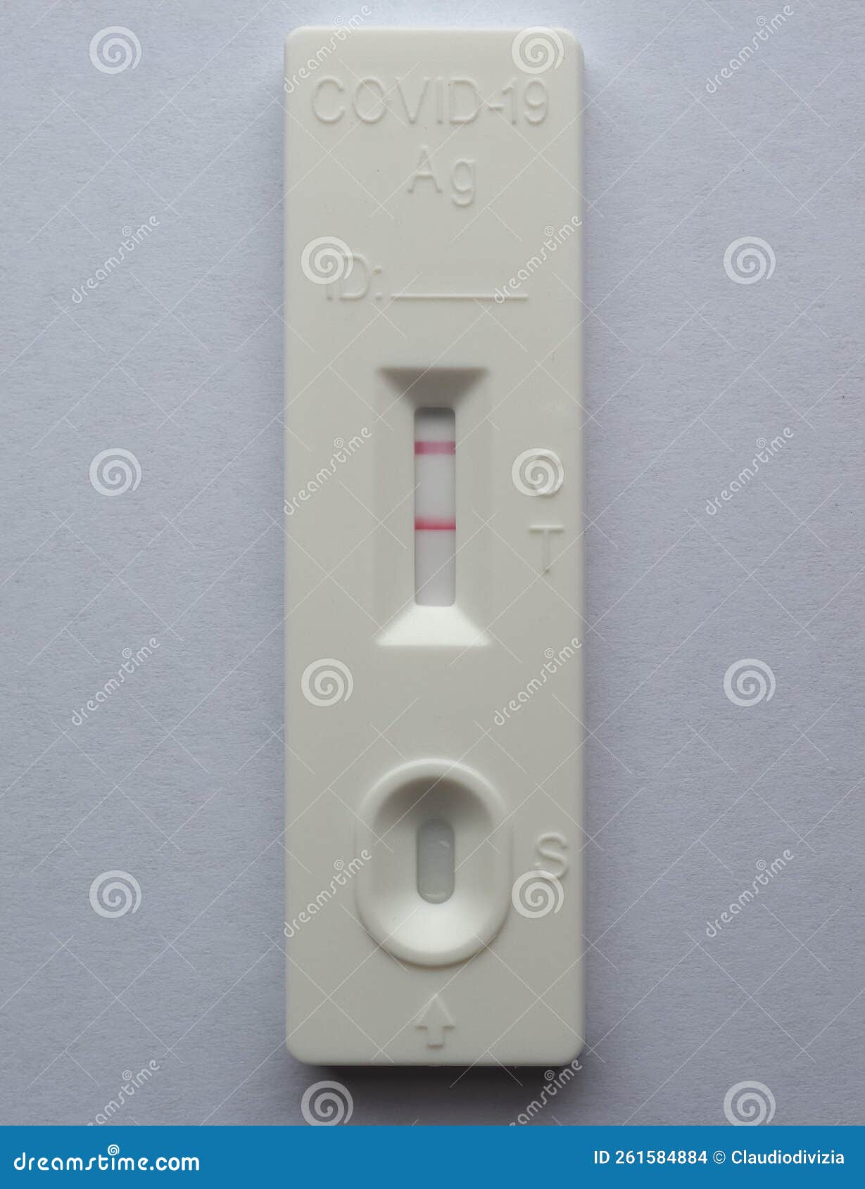 Positive Covid 19 Antigen Rapid Test Stock Photo - Image of healthcare ...