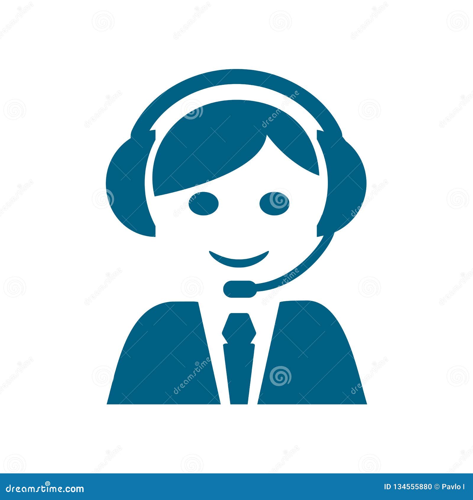 Positive Dispatcher, Happy Emotion, Cartoon Emoticon - Stock Vector ...