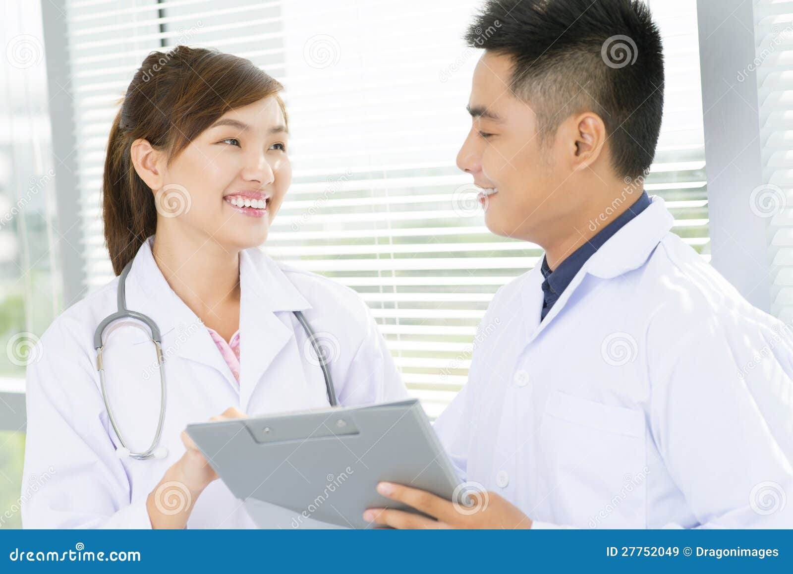 Positive doctors stock image. Image of doctor, communication - 27752049