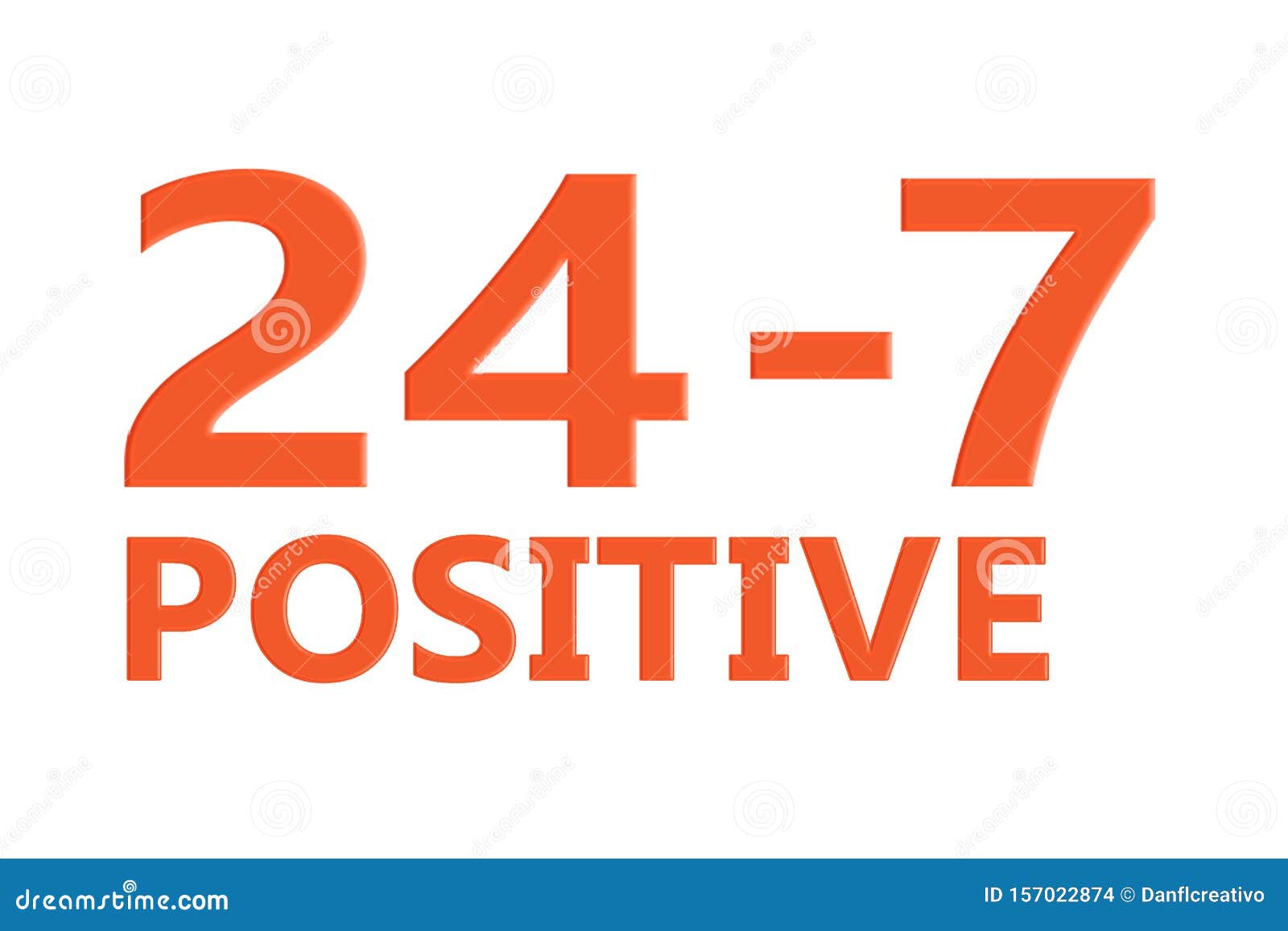 Positive Emotion Typography Concept Design Stock Illustration ...