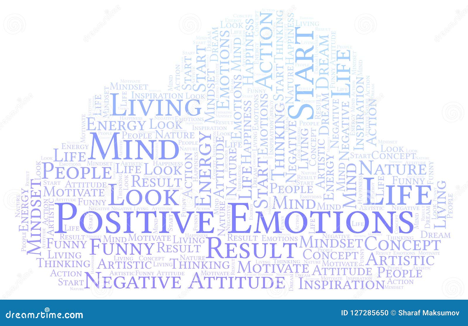 Positive Emotions Word Cloud, Made with Text only. Stock Illustration ... Positive Emotions Word Cloud, Made with Text only. Stock Illustration ...