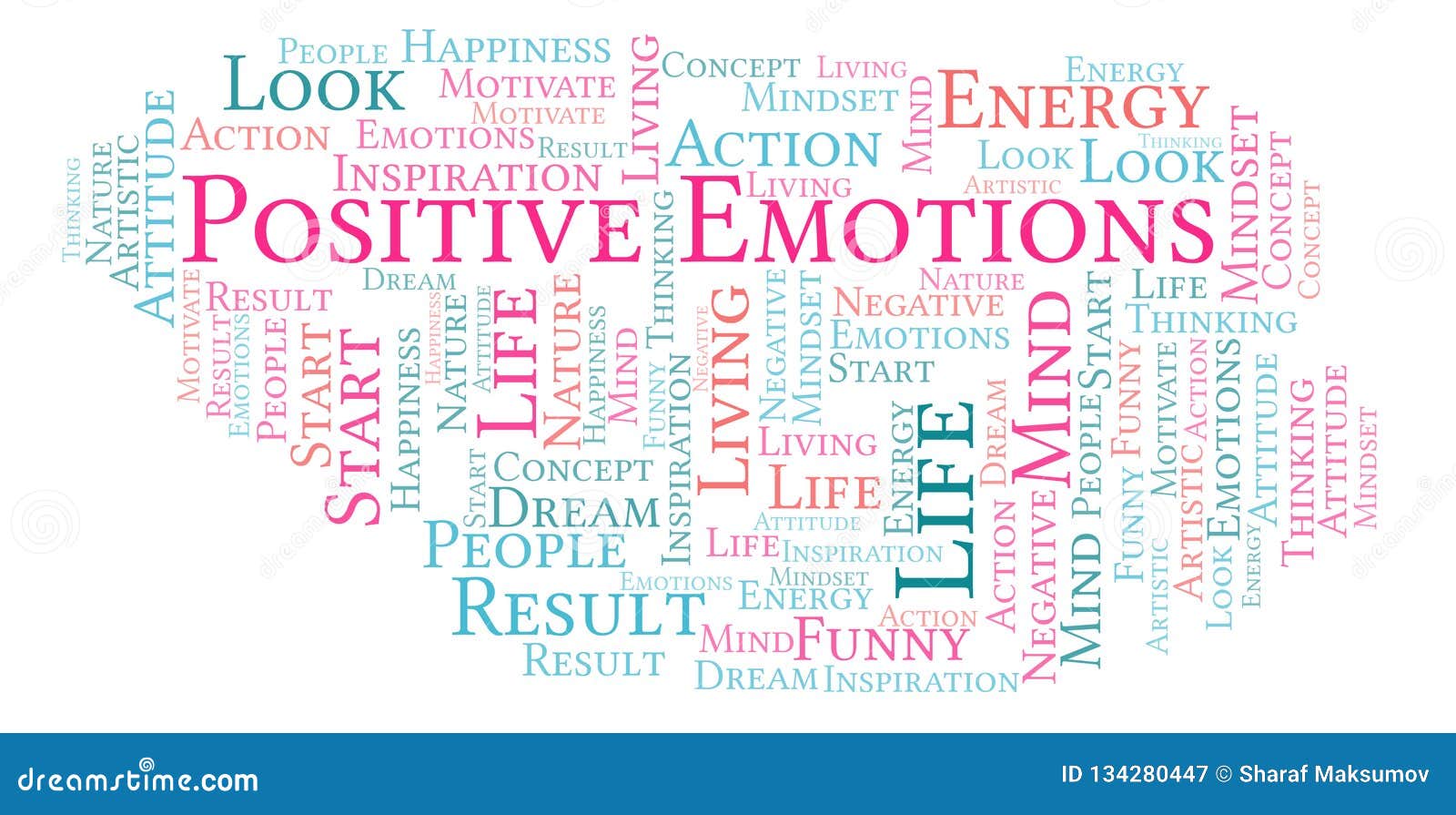 Positive Emotions Word Cloud, Made with Text only Stock Illustration ... Positive Emotions Word Cloud, Made with Text only Stock Illustration ...