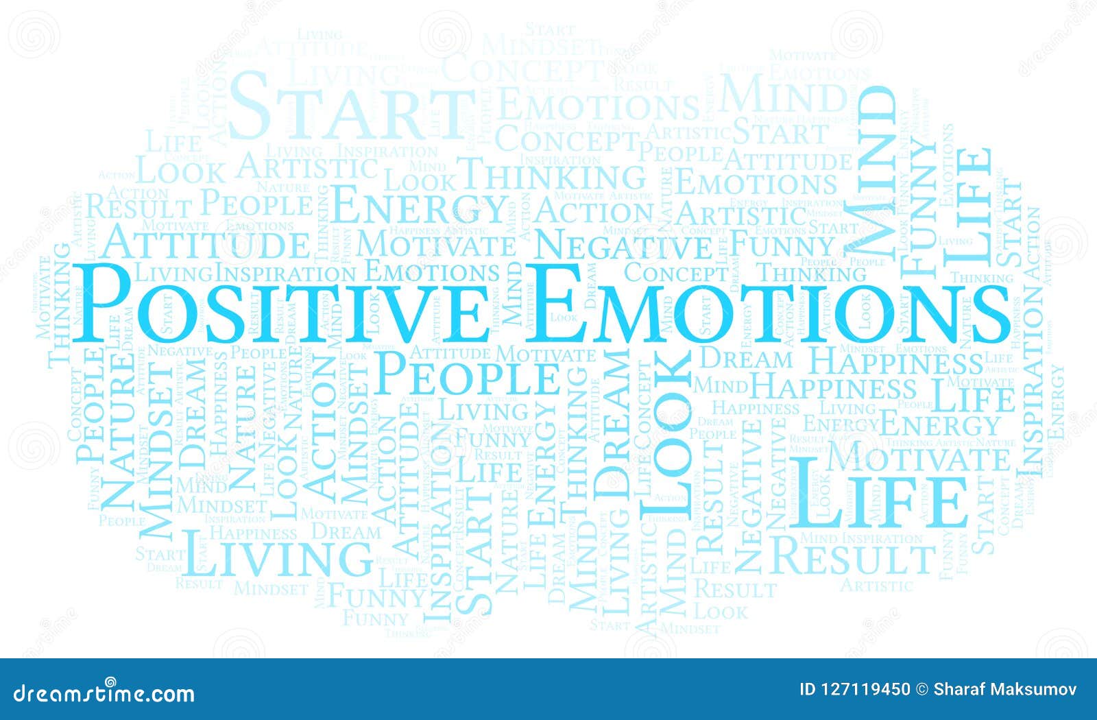 Positive Emotions Word Cloud, Made with Text only. Stock Illustration ... Positive Emotions Word Cloud, Made with Text only. Stock Illustration ...