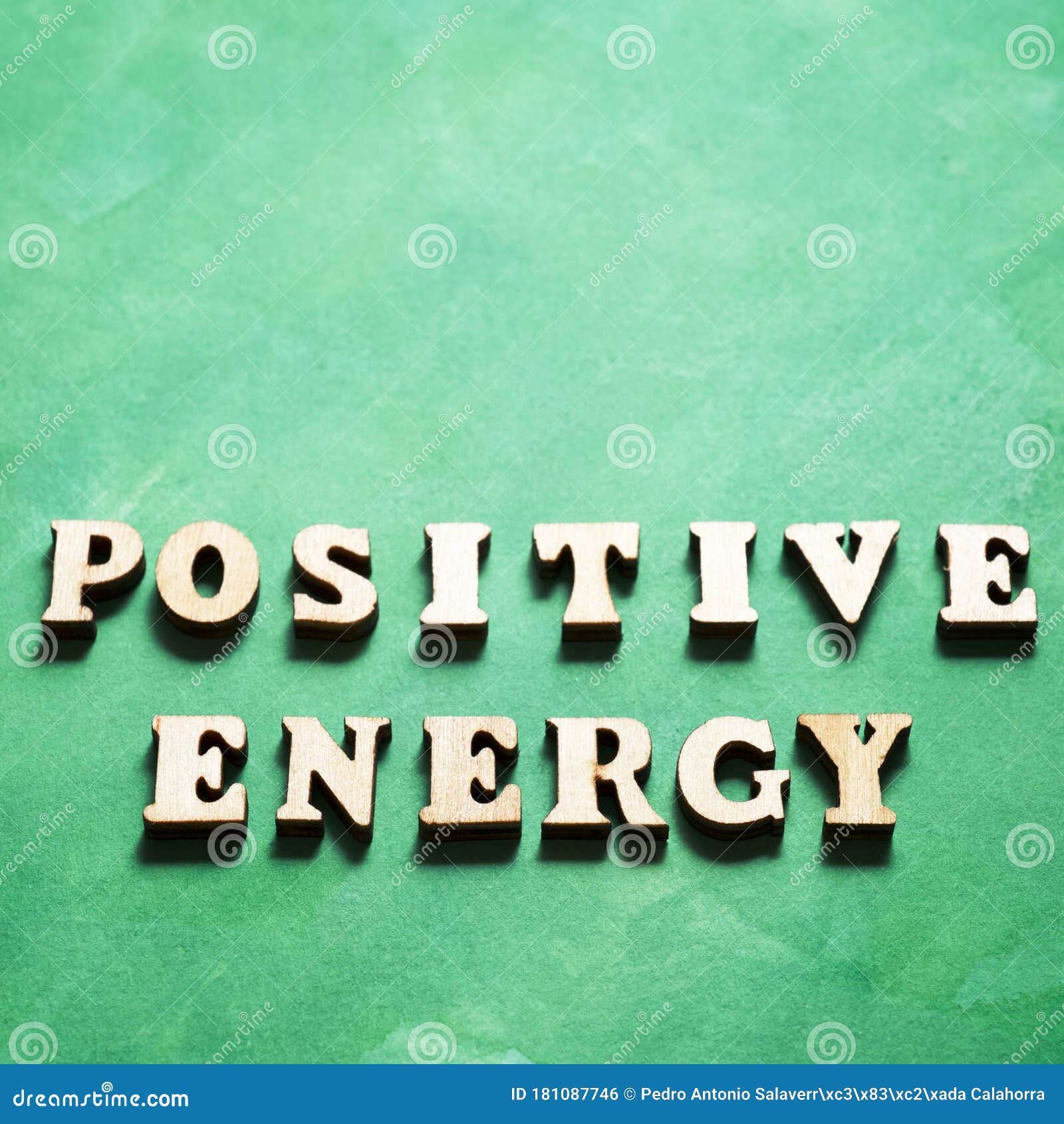 Positive energy text view stock photo. Image of text - 181087746