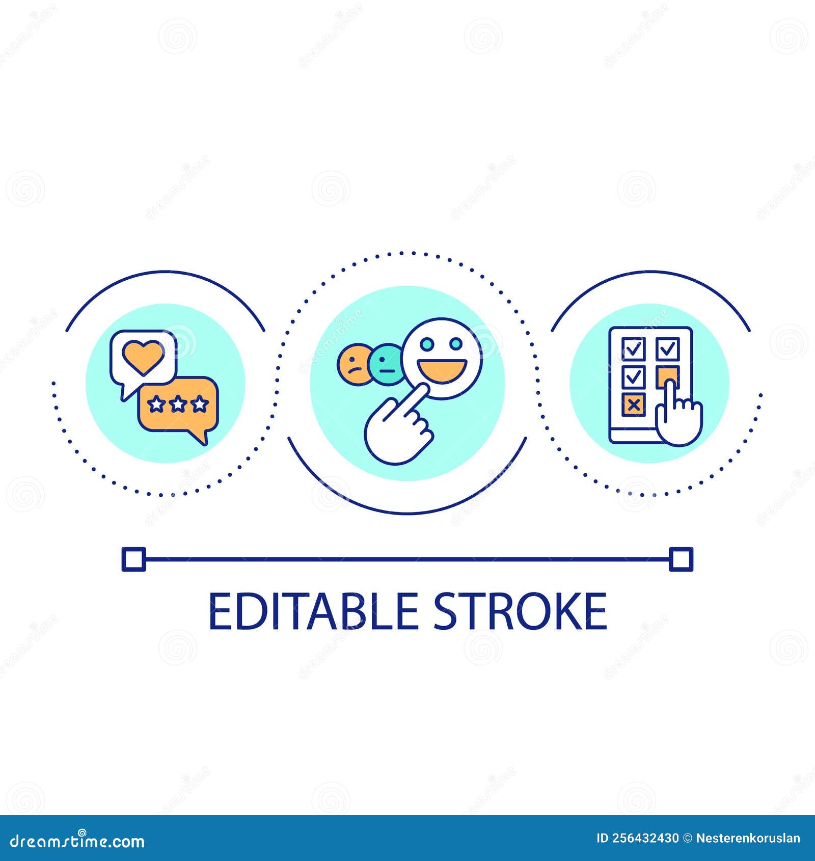 Positive Experience Loop Concept Icon Stock Vector - Illustration of ...