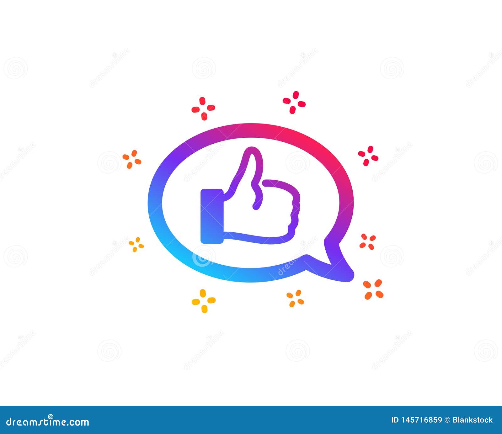 Positive Feedback Icon. Communication Sign. Vector Stock Vector ...