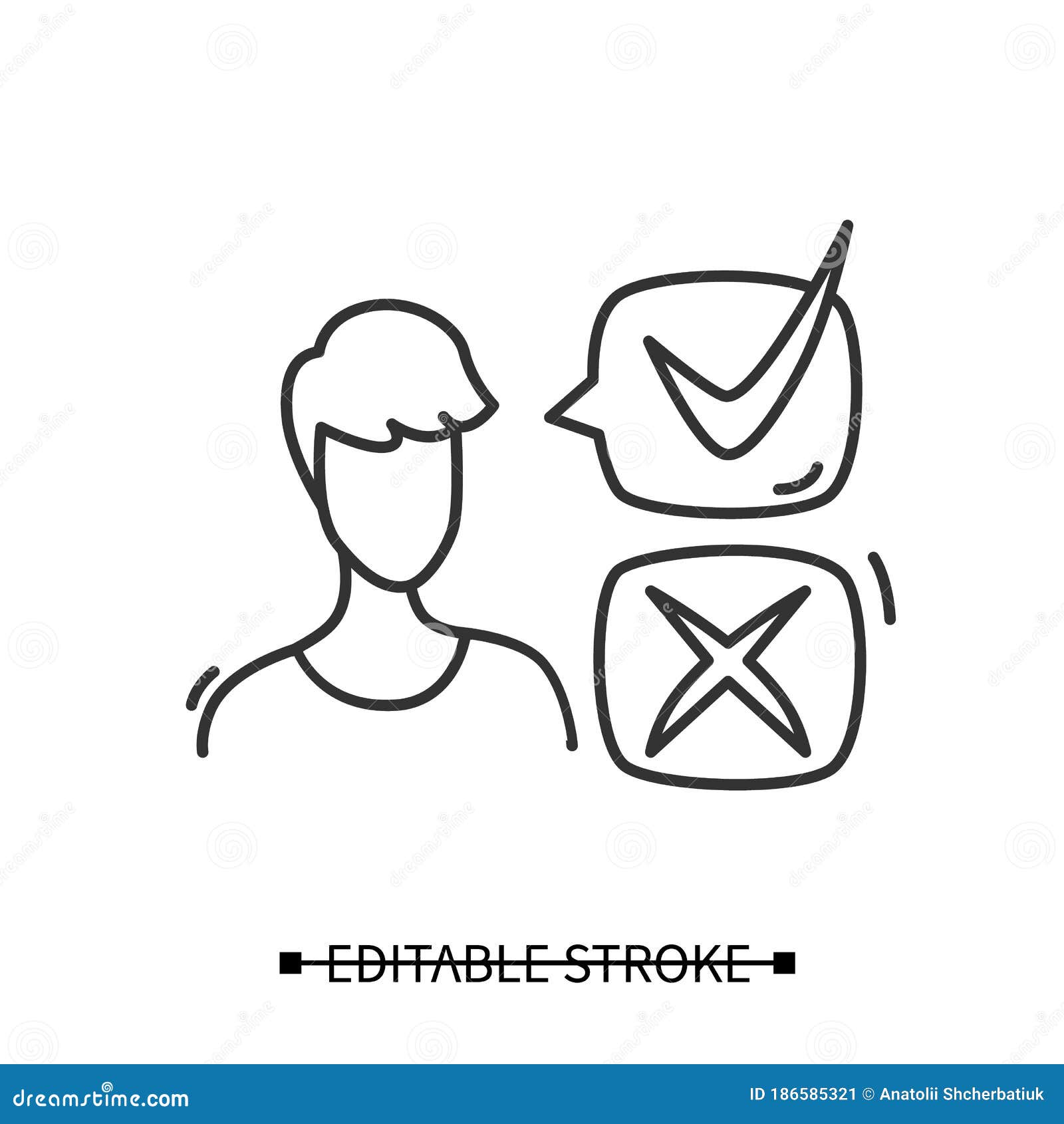 Positive Feedback Icon. Customer Choose Positive Rating Option ...