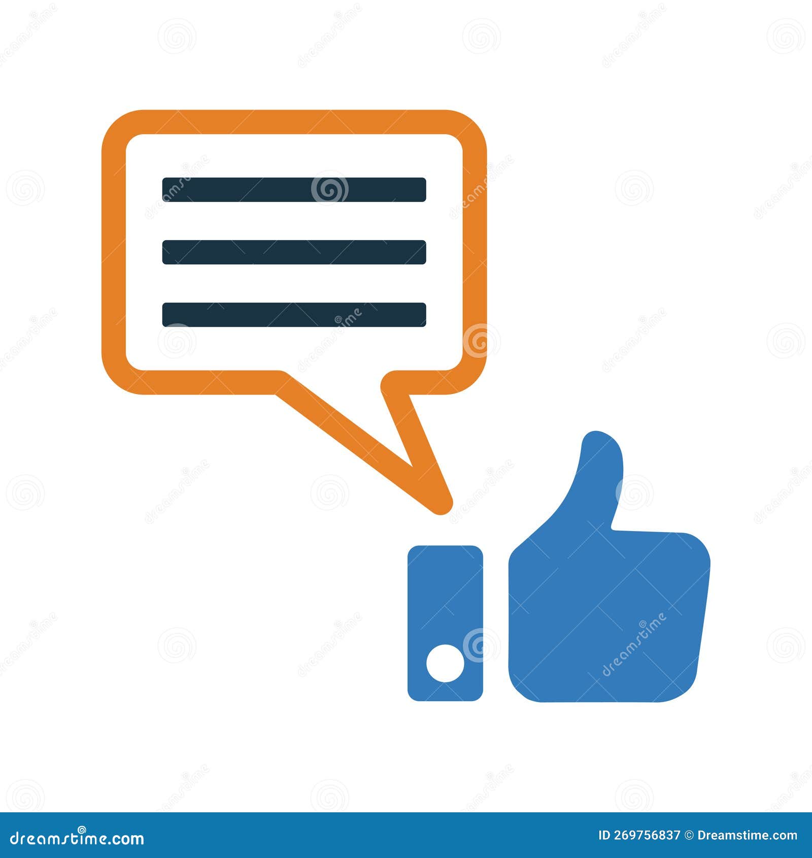 Positive Feedback icon stock illustration. Illustration of projects ...