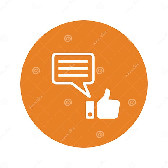 Positive Feedback icon stock illustration. Illustration of like - 269756847