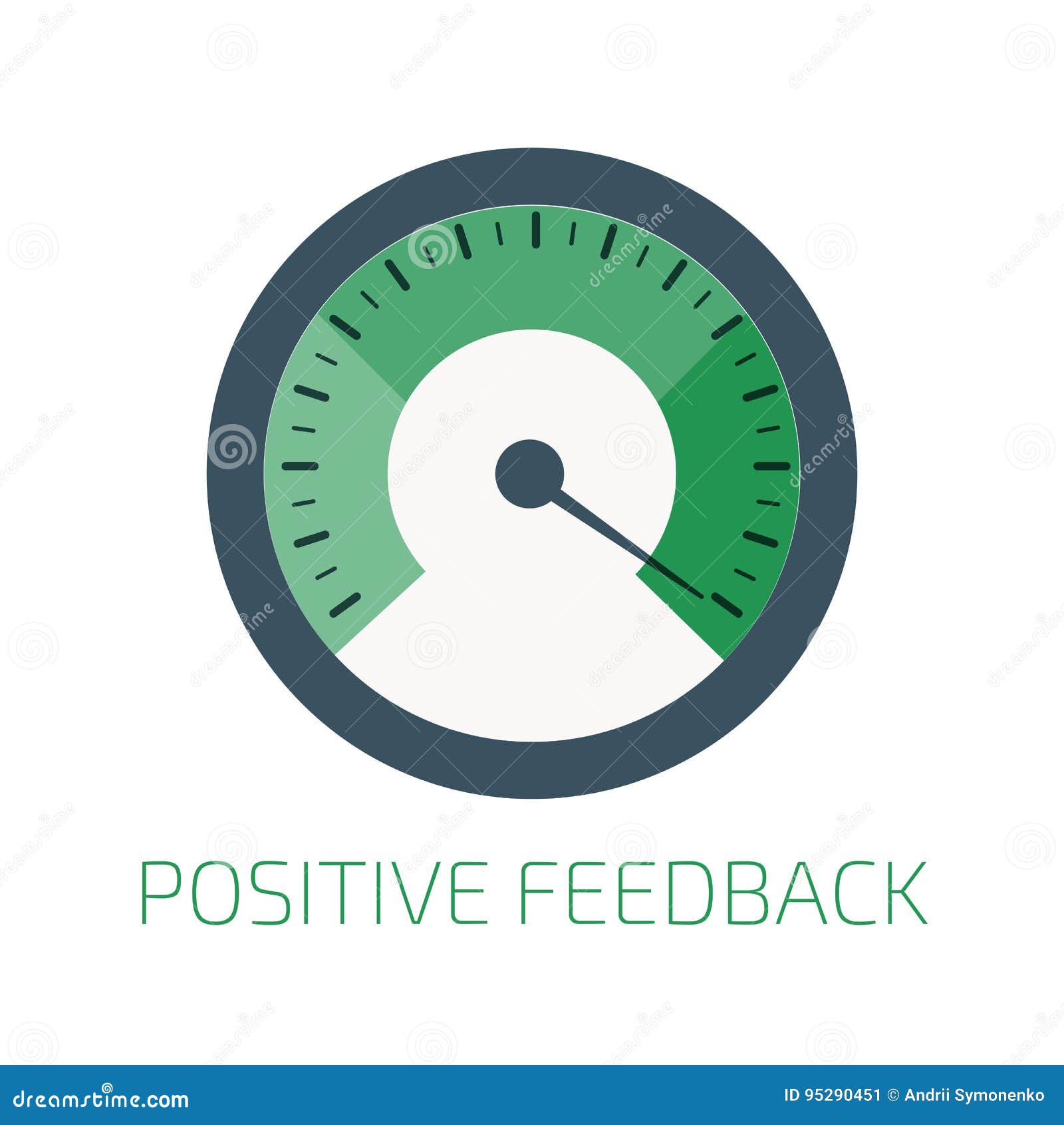 Positive Feedback Indicator. Vector Illustration Stock Vector ...