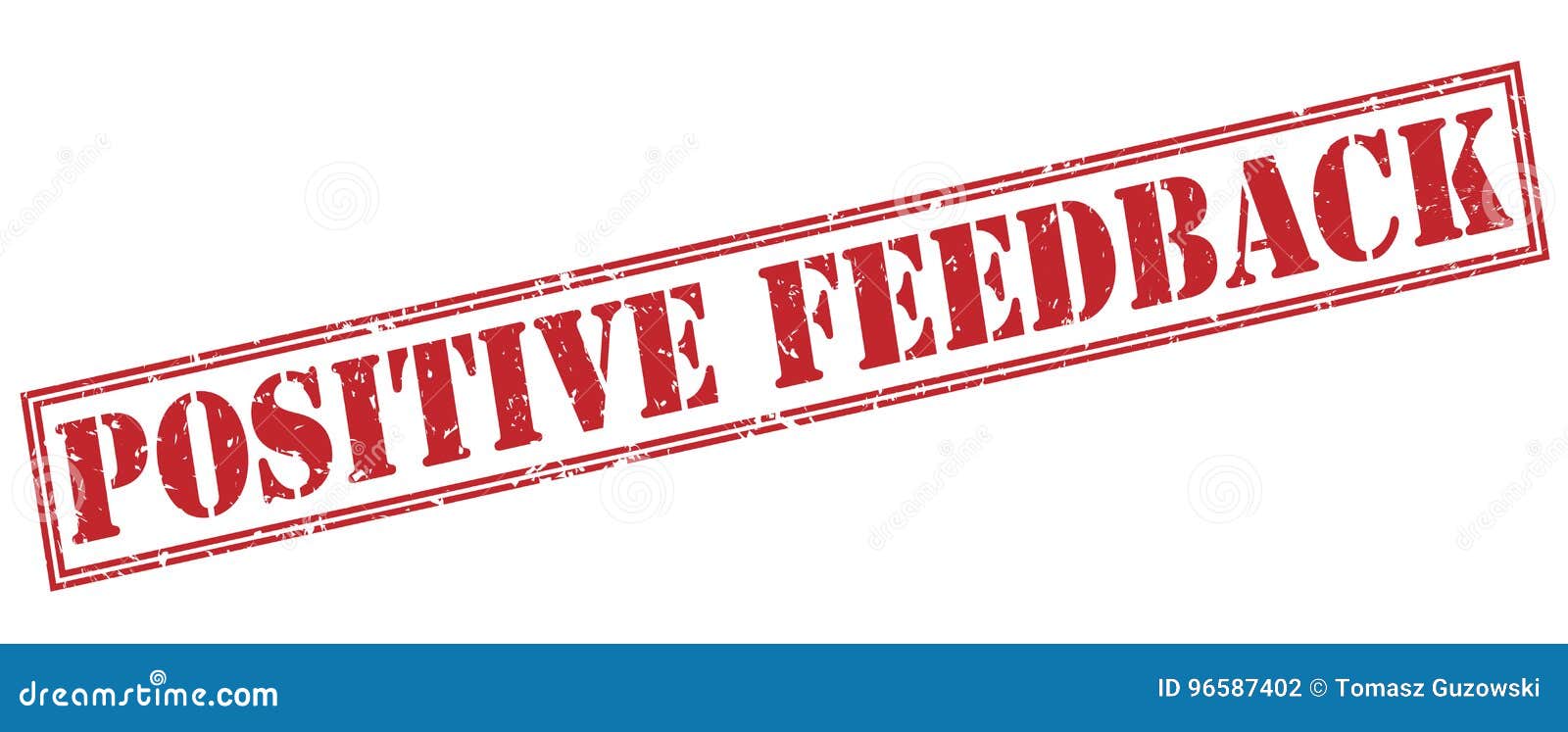 Positive Feedback Red Stamp Stock Illustration - Illustration of emblem ...