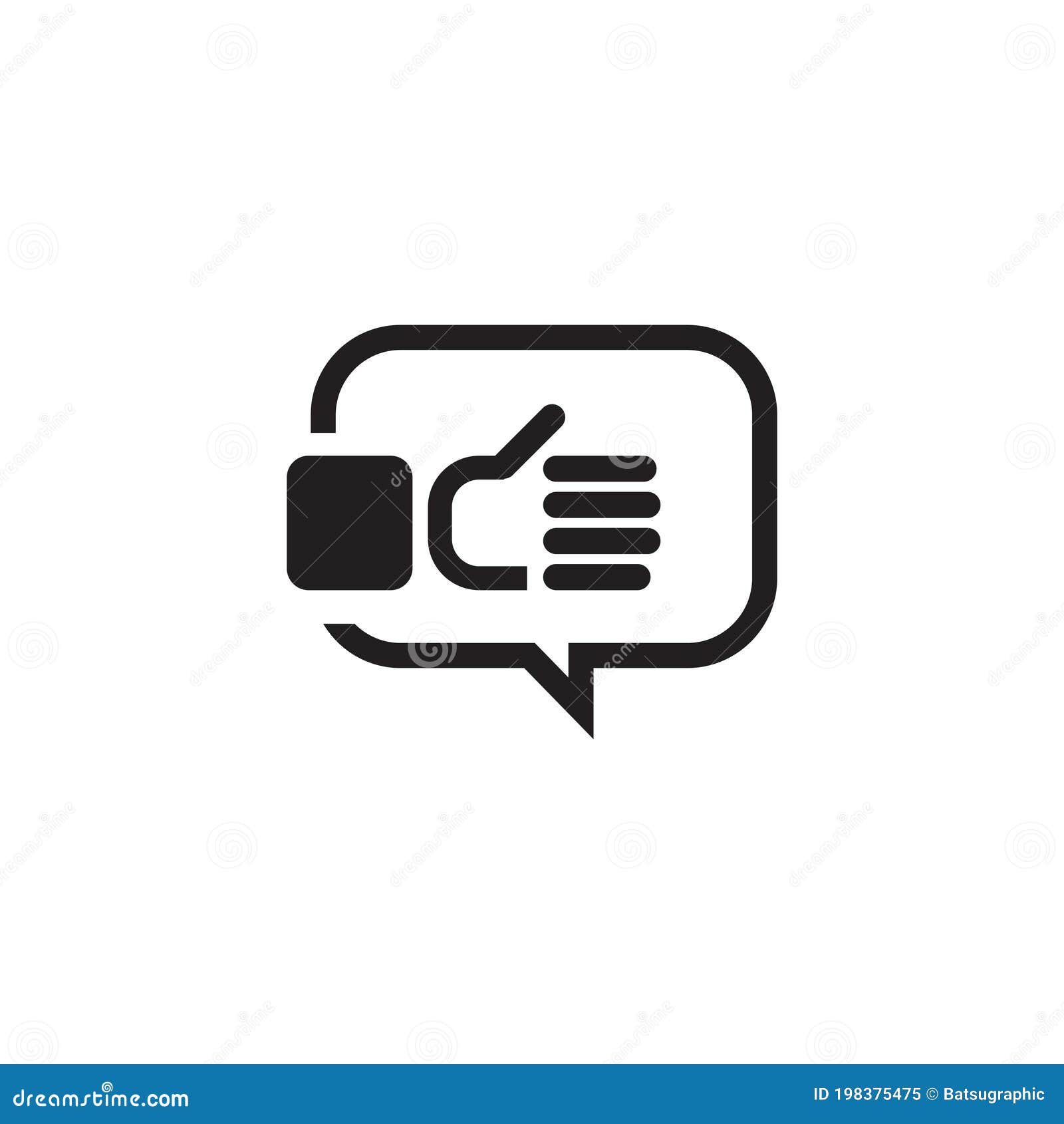 Positive Feedback Vector Logo Design Template Stock Vector ...