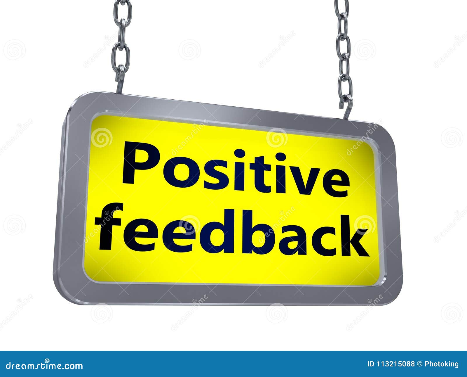 Positive Feedback on Billboard Stock Illustration - Illustration of ...