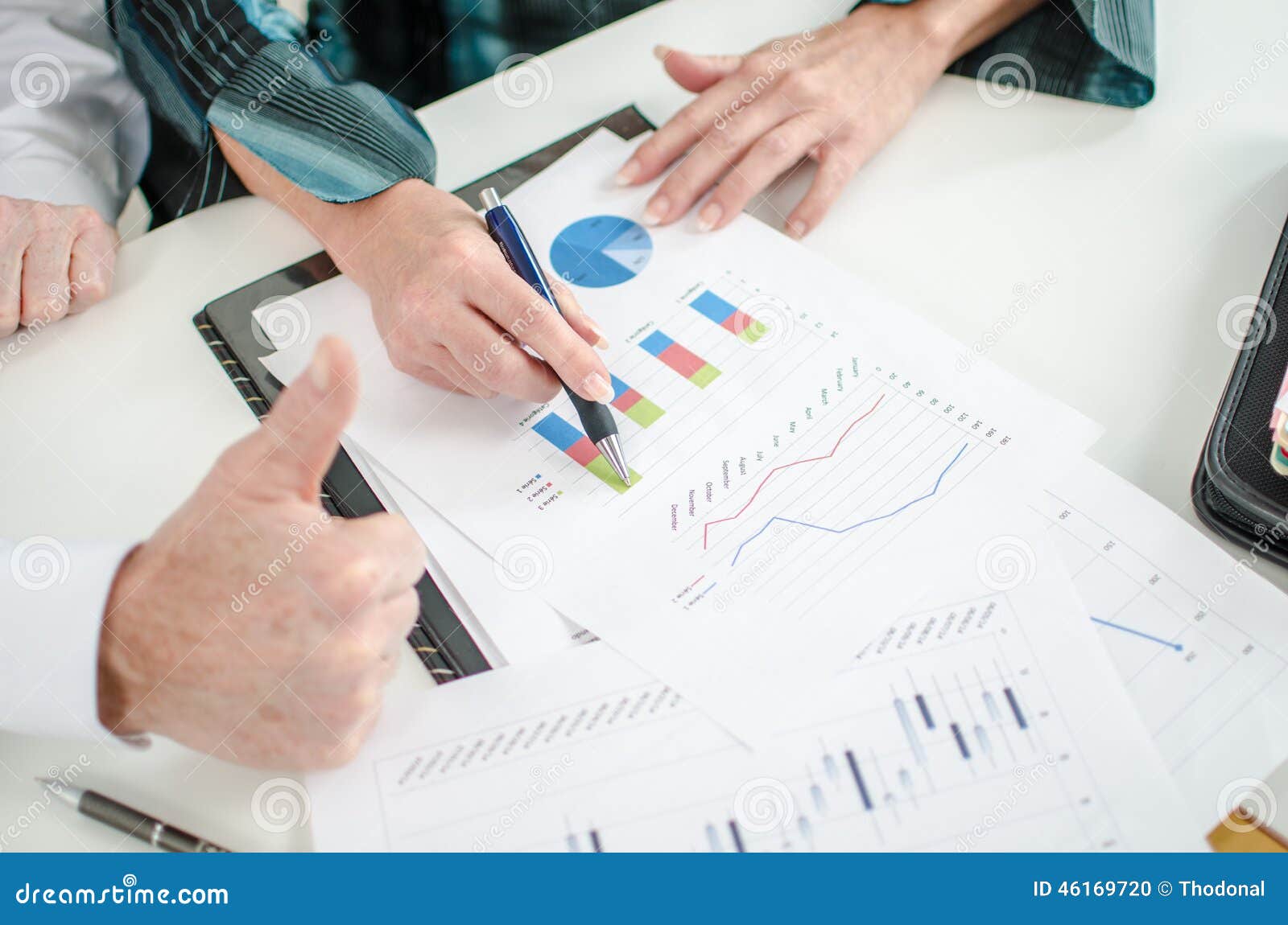 Positive financial results stock photo. Image of chart - 46169720