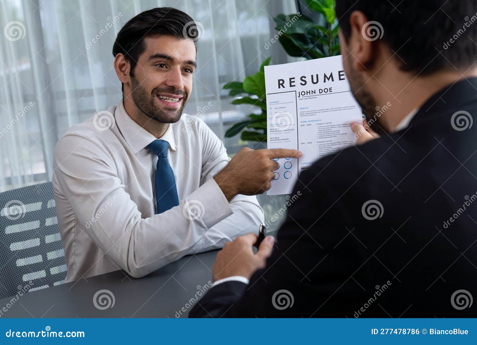 Positive and Friendly Interview with Candidate Feeling Confident ...