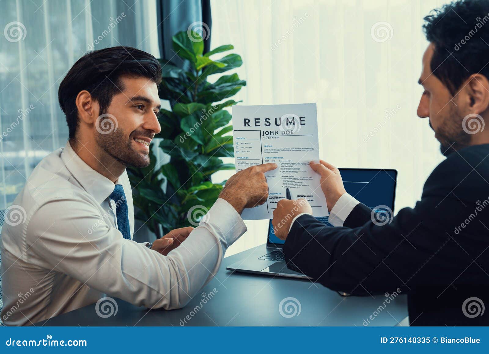 Positive and Friendly Interview with Candidate Feeling Confident ...