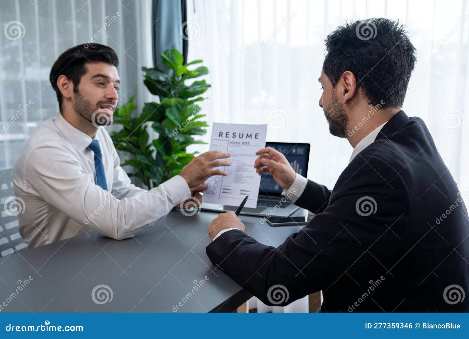 Positive and Friendly Interview with Candidate Feeling Confident ...