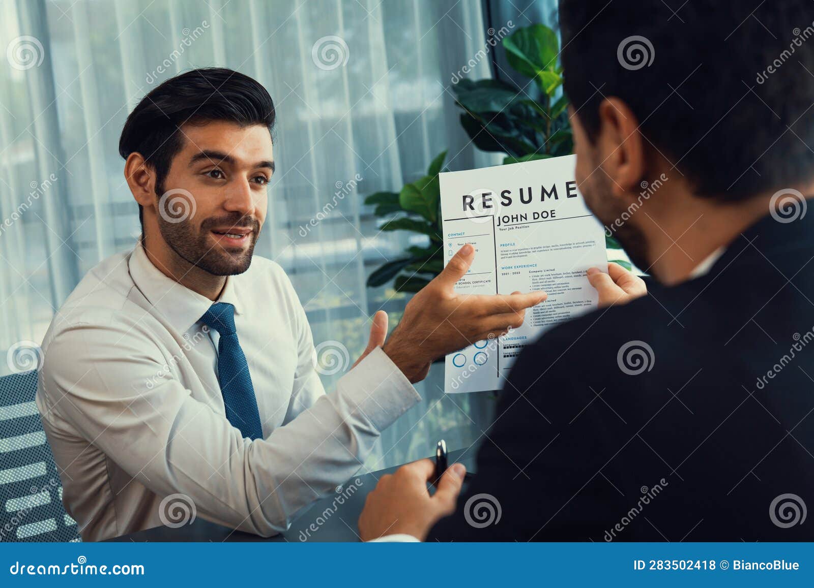 Positive and Friendly Interview with Candidate Feeling Confident ...