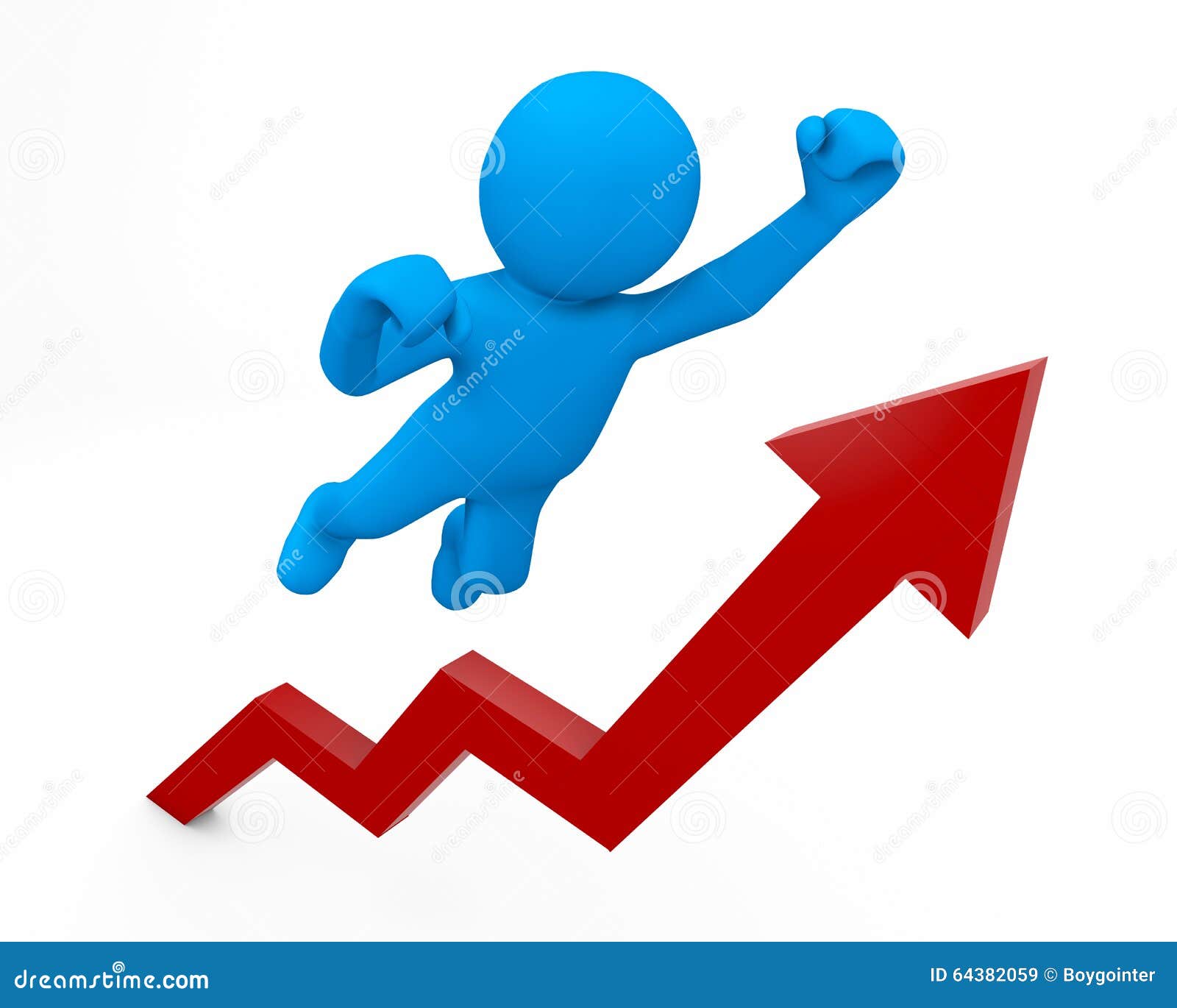 Positive graph stock illustration. Illustration of people - 64382059