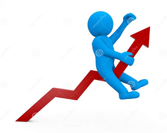 Positive graph stock illustration. Illustration of graphic - 64382070
