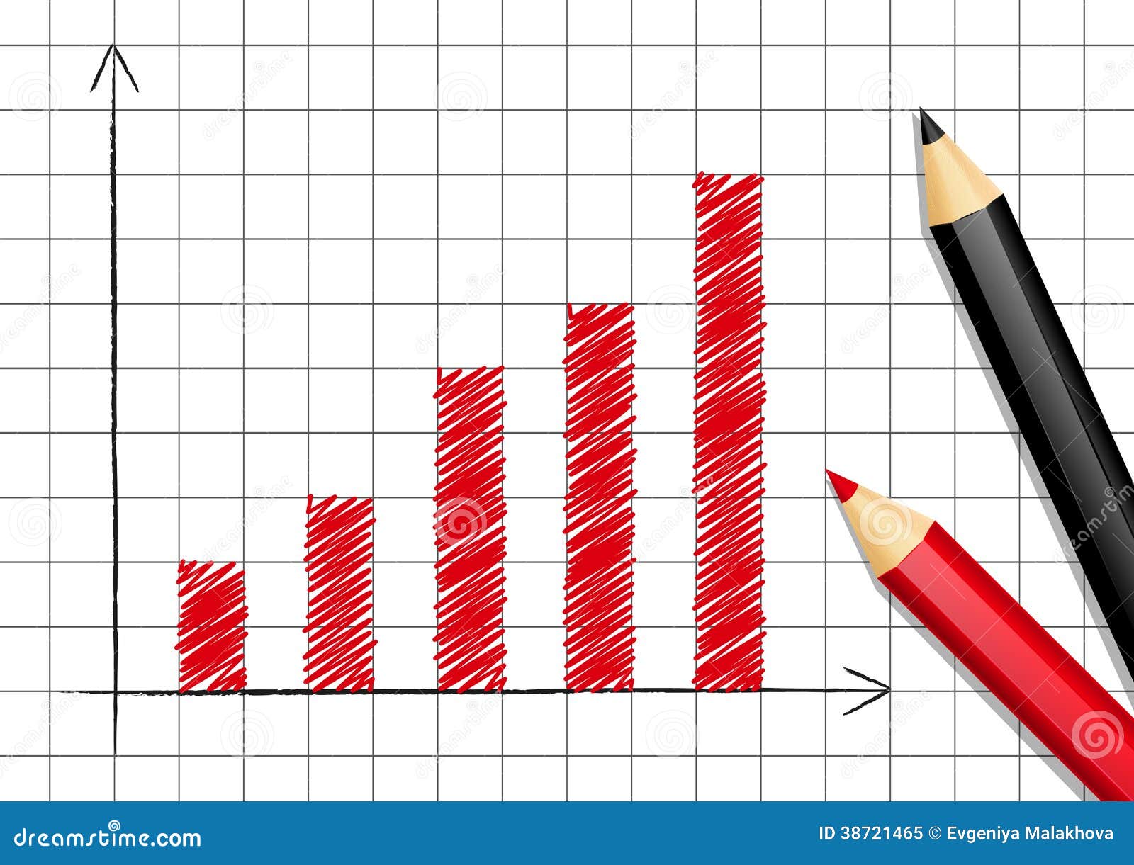 Positive graph stock vector. Illustration of chart, drawing - 38721465