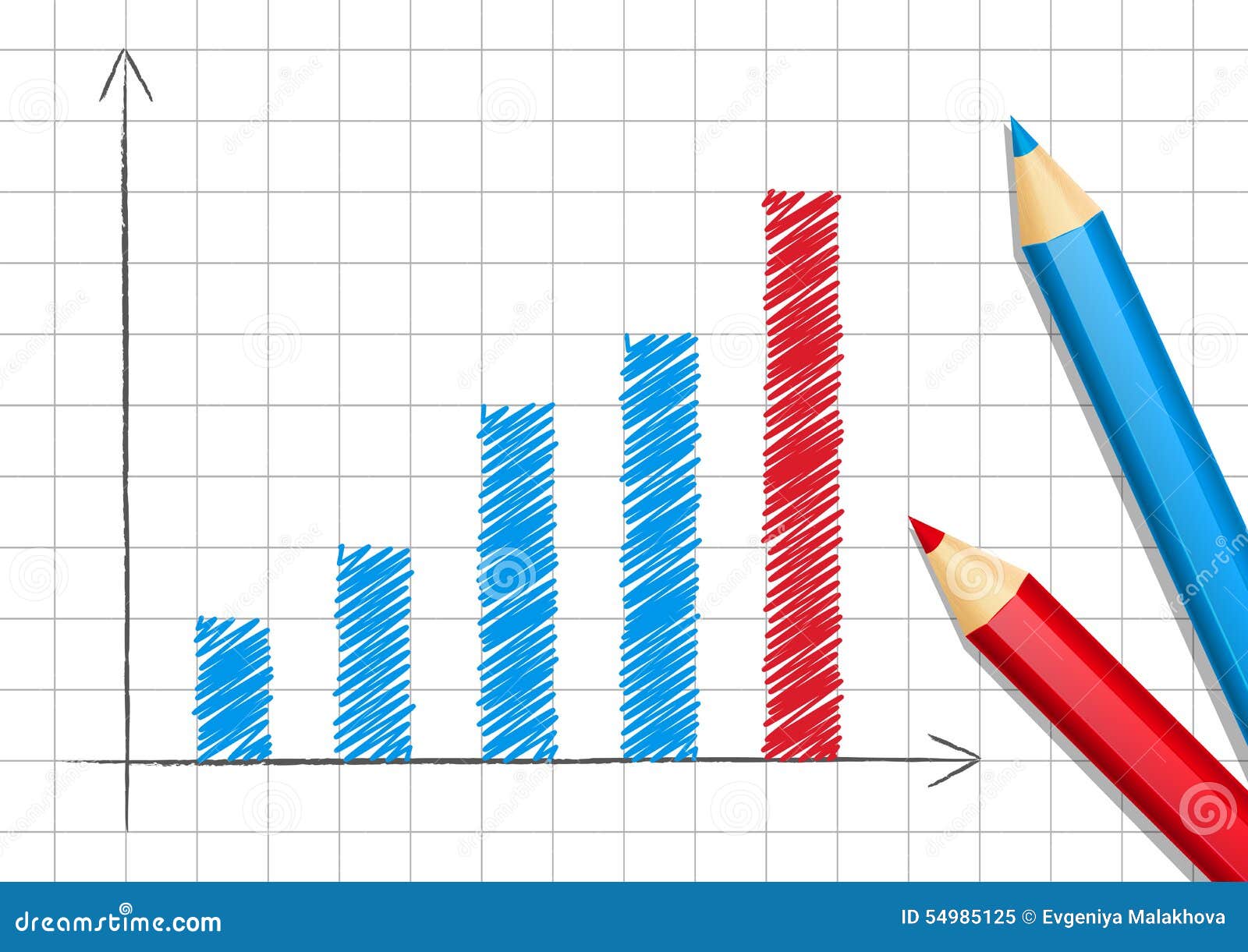 Positive graph stock vector. Illustration of progress - 54985125