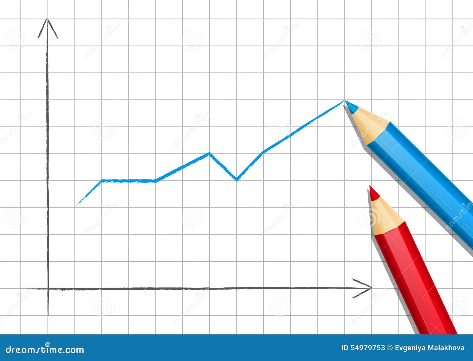 Positive Graph for Your Design Stock Vector - Illustration of financial ...