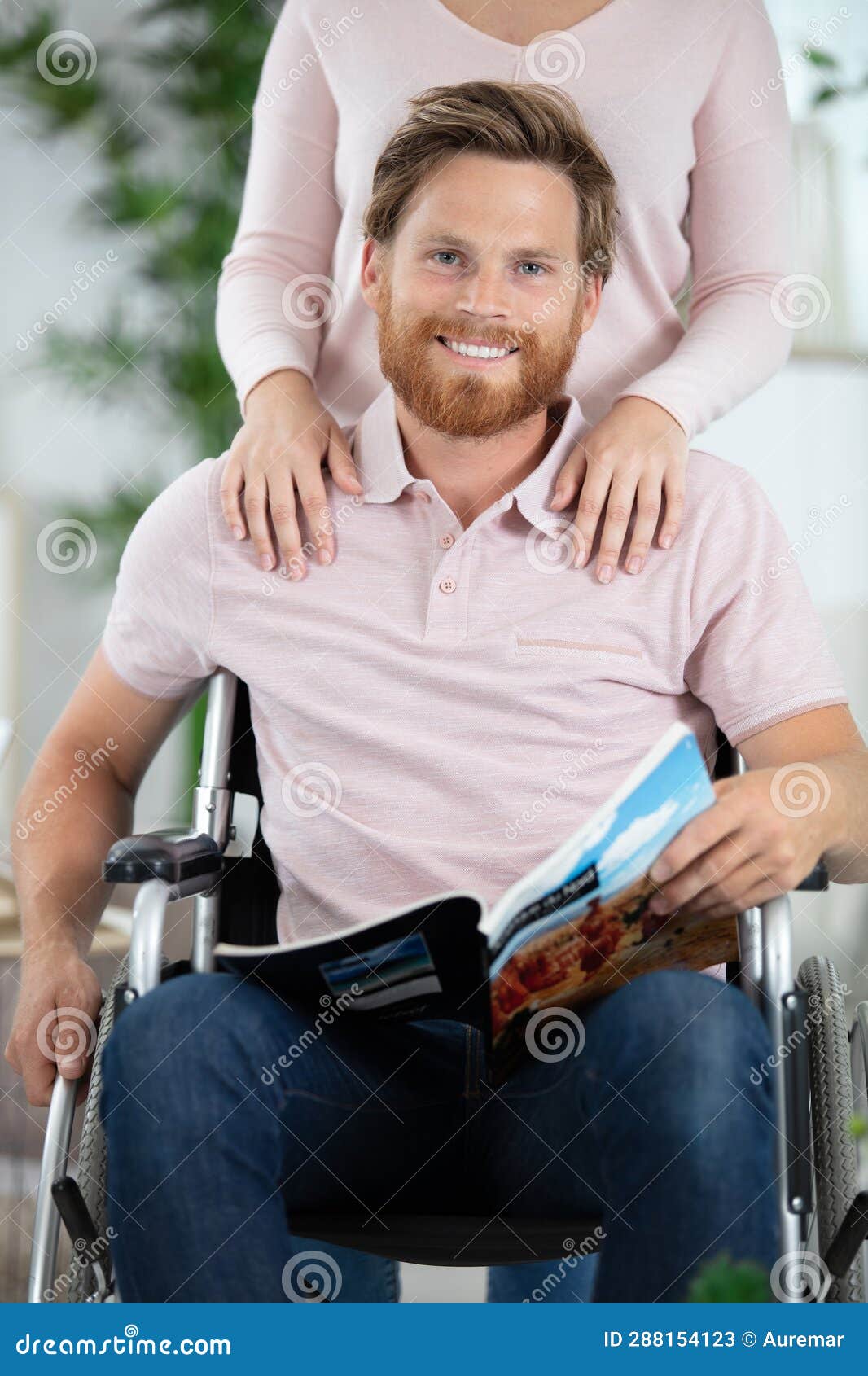 Positive Handicapped Man at Home Stock Image - Image of creative ...