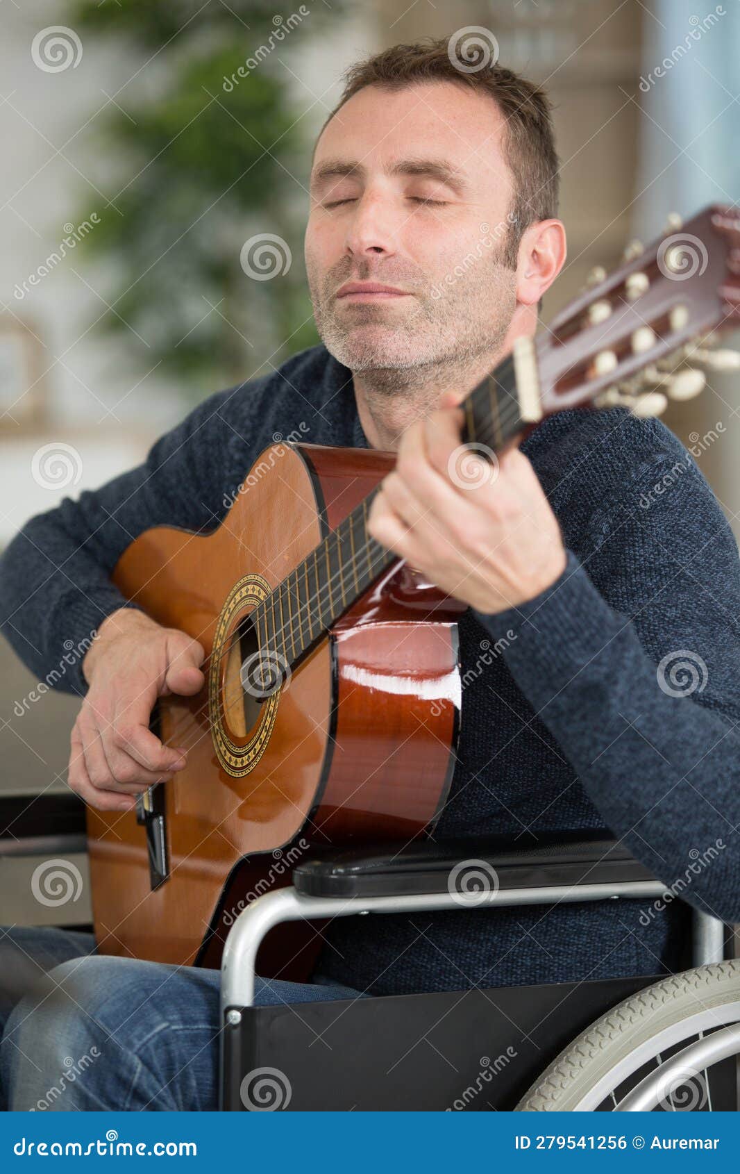 Positive Handicapped Man Proud Hobby Stock Photo - Image of gifted ...