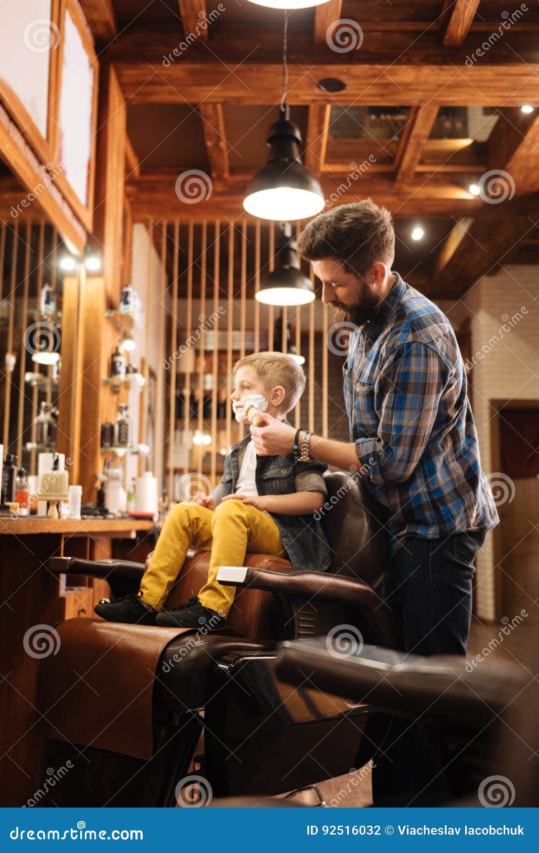 Positive Handsome Barber Doing the Shaving Stock Photo - Image of ... Positive Handsome Barber Doing the Shaving Stock Photo - Image of ...