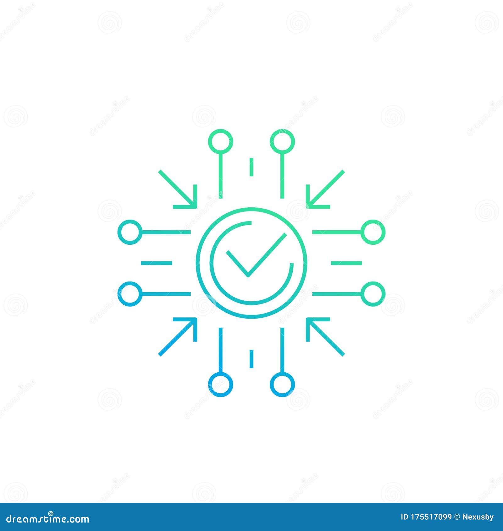 Positive Impact Icon, Line Vector Stock Illustration - Illustration of ...