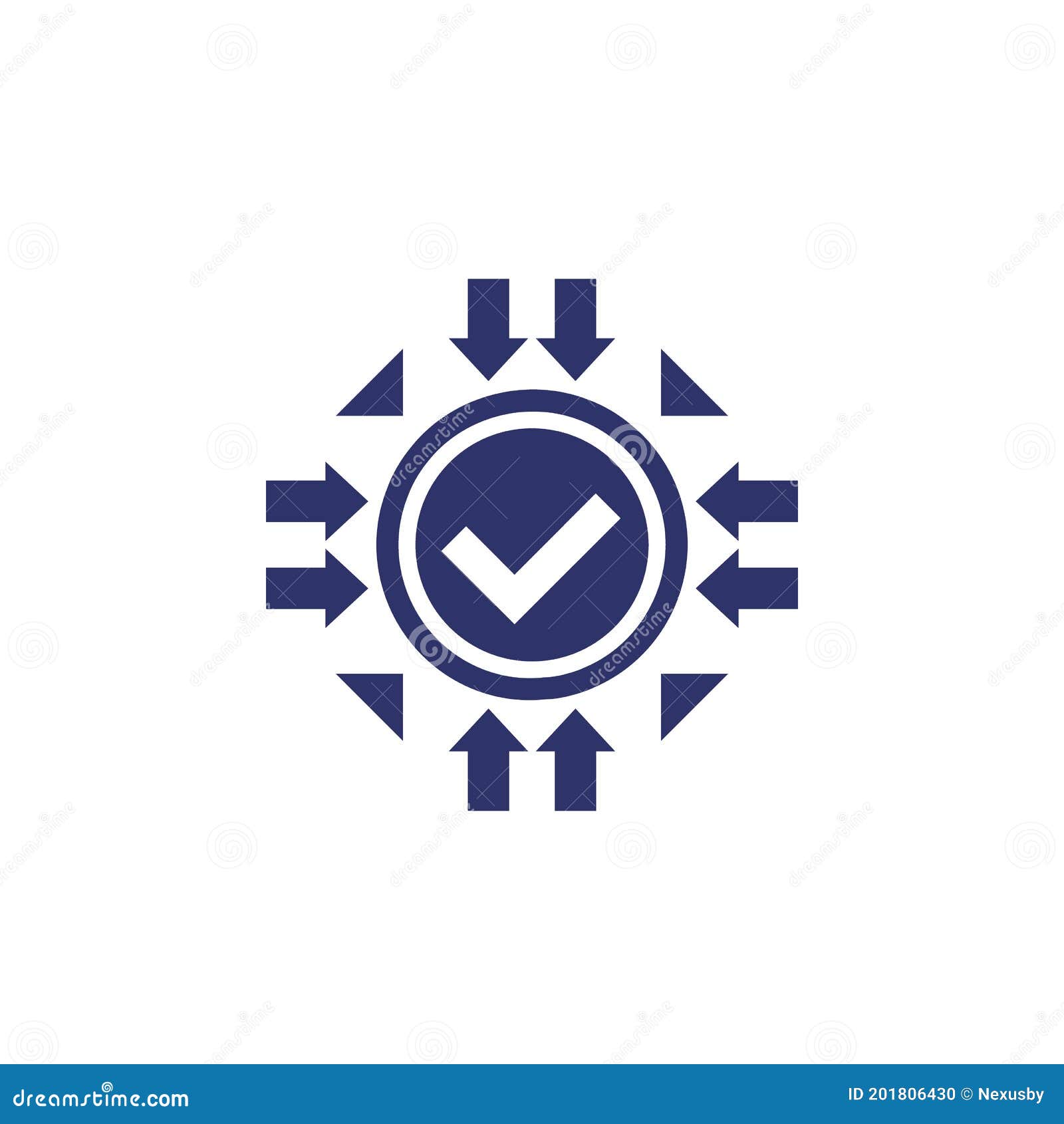 Positive Impact Icon on White, Vector Stock Vector - Illustration of ...