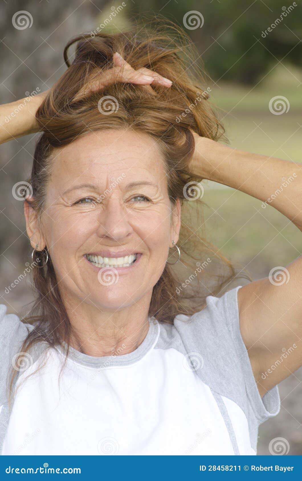 Positive Mature Woman Active Retirement Stock Image - Image: 28458211