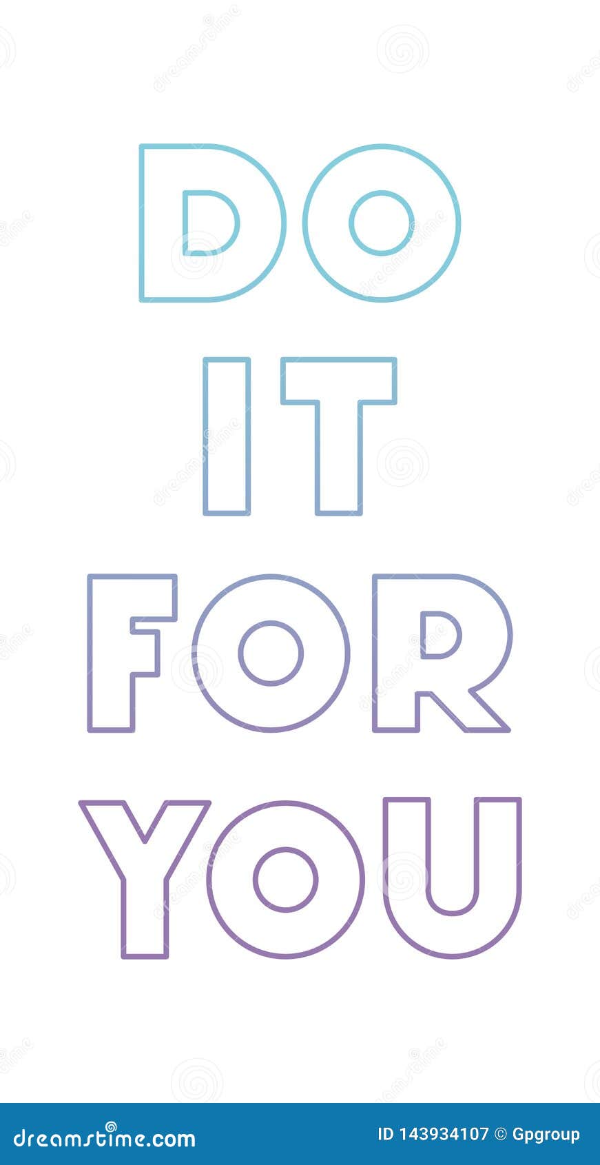 Positive Message with Hand Made Font Stock Vector - Illustration of ...