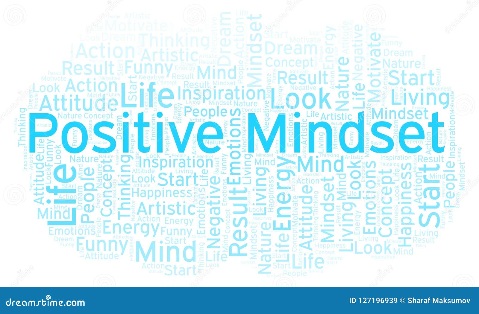 Positive Mindset Word Cloud, Made with Text only. Stock Illustration ... Positive Mindset Word Cloud, Made with Text only. Stock Illustration ...