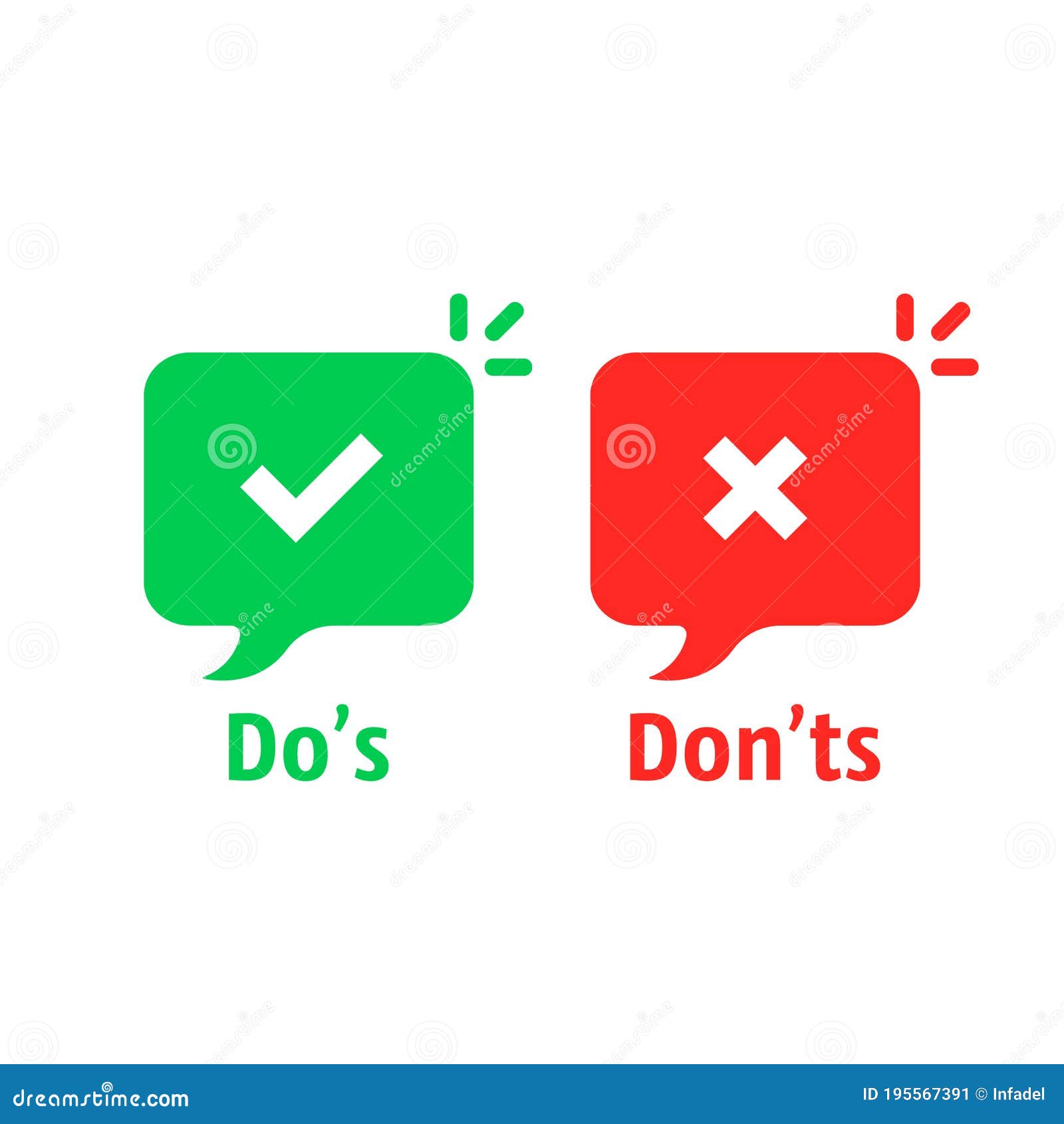 Positive and Negative Check Marks Stock Vector - Illustration of ...