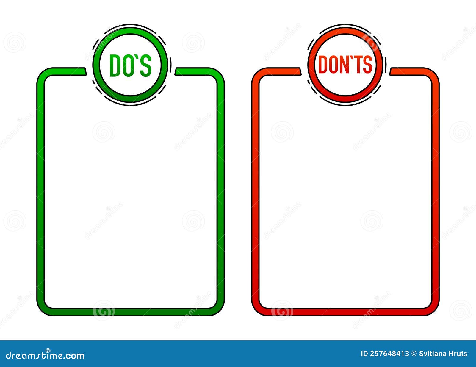 Dos And Donts List With Checkmark And Cross Mark. Ui Design. Check Mark ... Dos And Donts List With Checkmark And Cross Mark. Ui Design. Check Mark ...