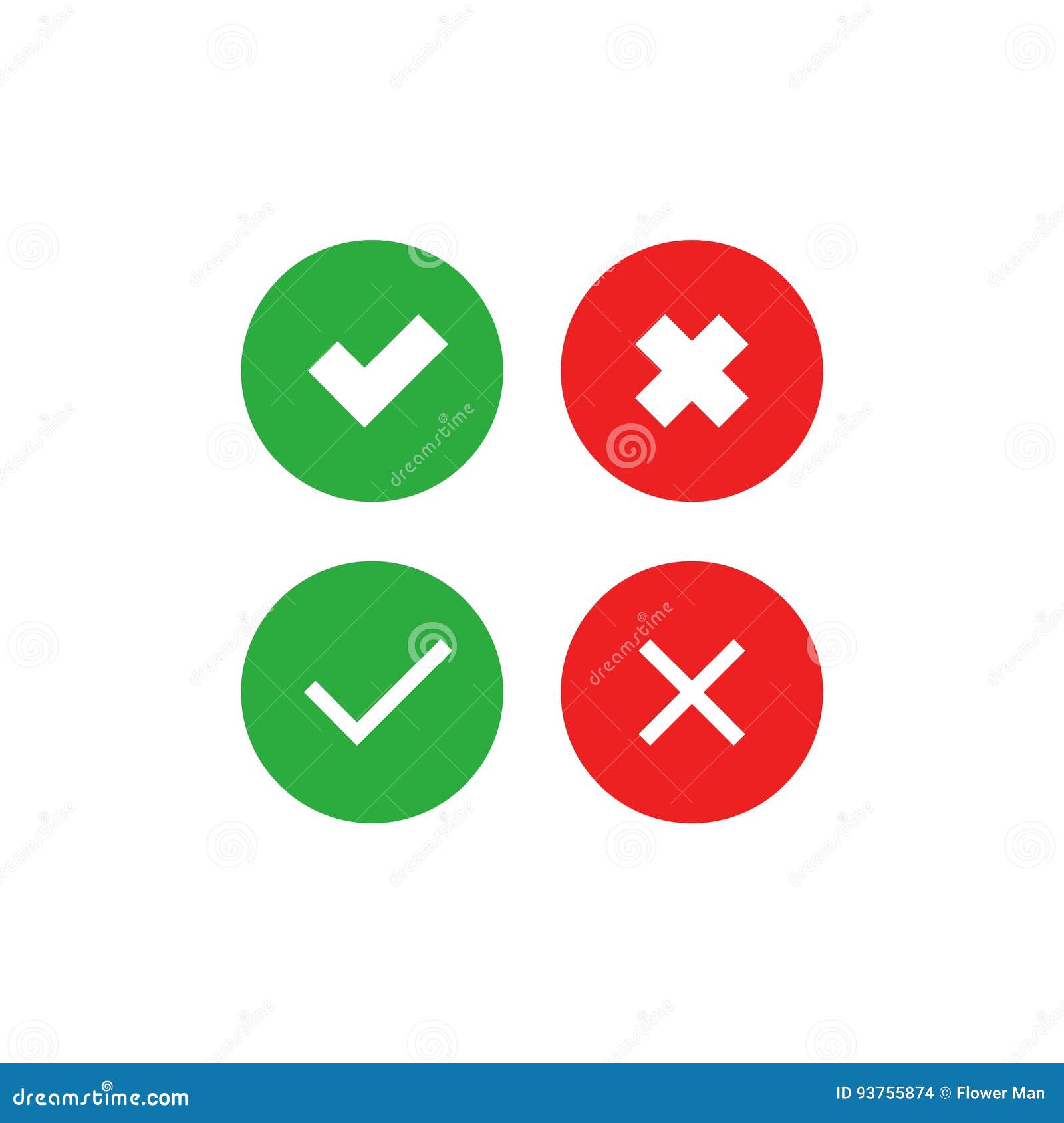 Positive and Negative Feedback Collection Stock Vector - Illustration ...