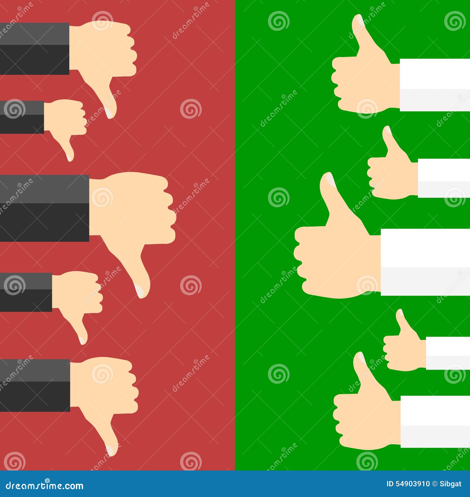 Negative Feedback And Response Or Hate Speech Concept Cartoon Vector ...