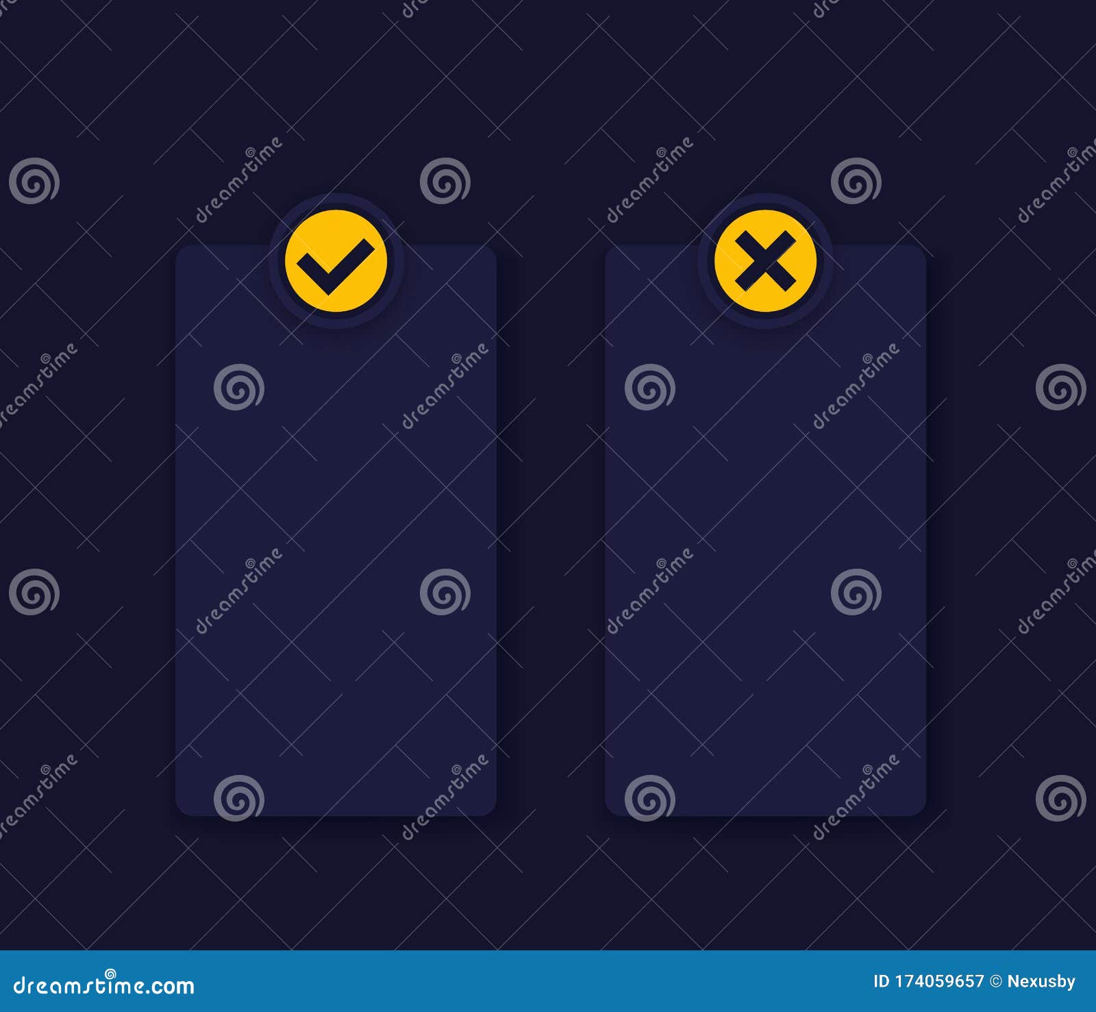 Positive and Negative List, Vector Stock Vector - Illustration of mark ...