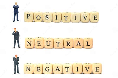 Positive Negative and Neutral Stock Image - Image of response, opinion ...