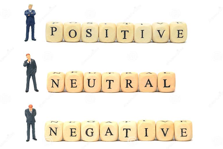 Positive Negative and Neutral Stock Image - Image of response, opinion ...