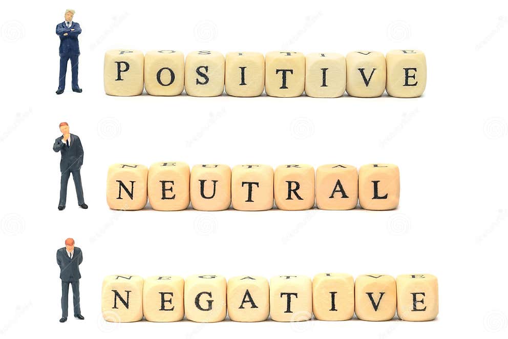 Positive Negative and Neutral Stock Image - Image of response, opinion ...
