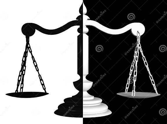 Positive and Negative Scales Stock Illustration - Illustration of ...