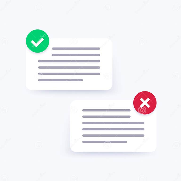 Positive and Negative, Vector Design Elements Stock Vector ...