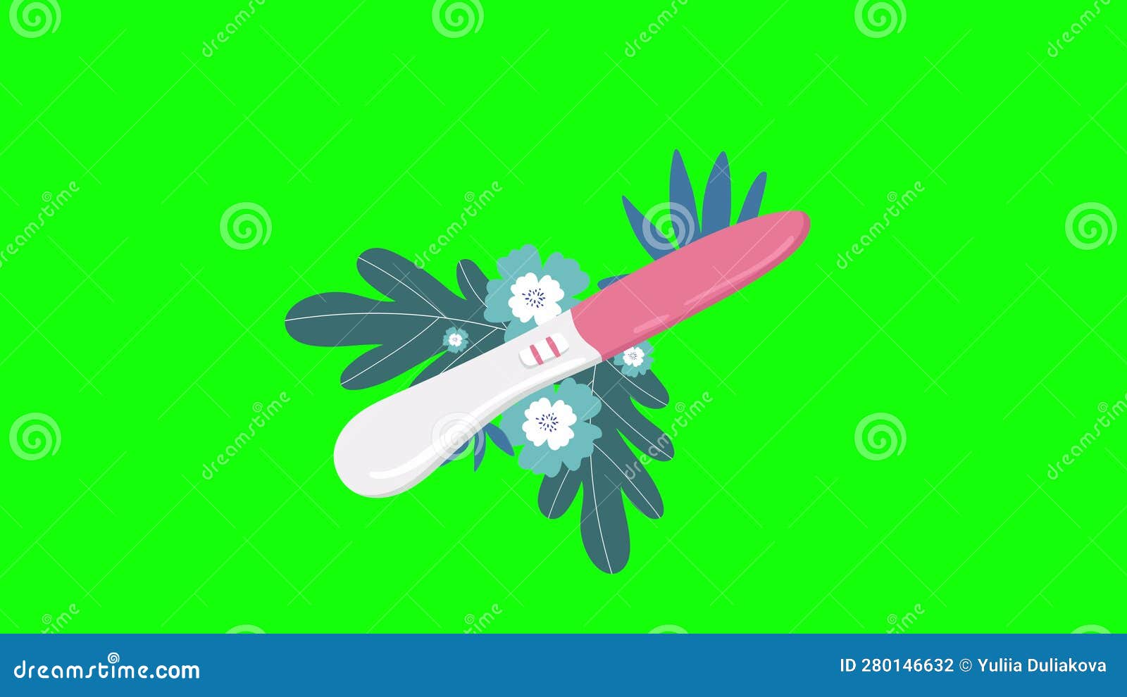 Positive Pregnancy Test Icon Animation. Stock Footage - Video of ...