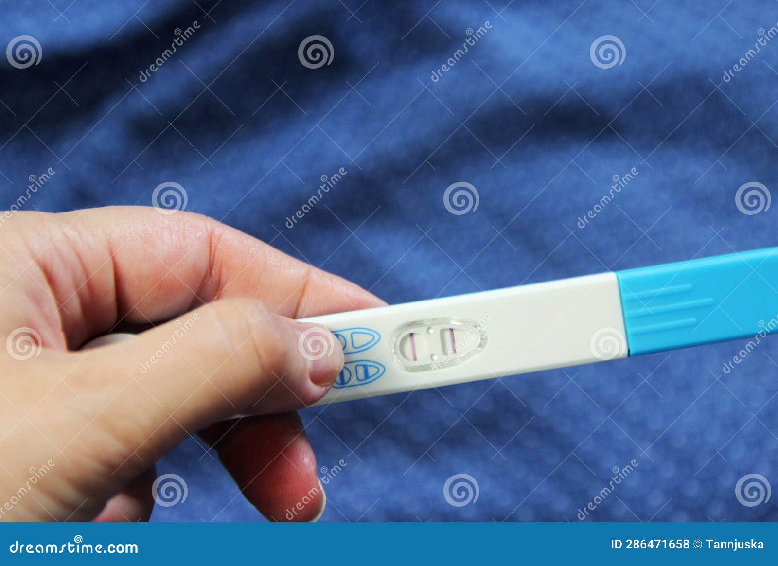 Positive Pregnancy Test with Two Stripes Stock Photo - Image of ...