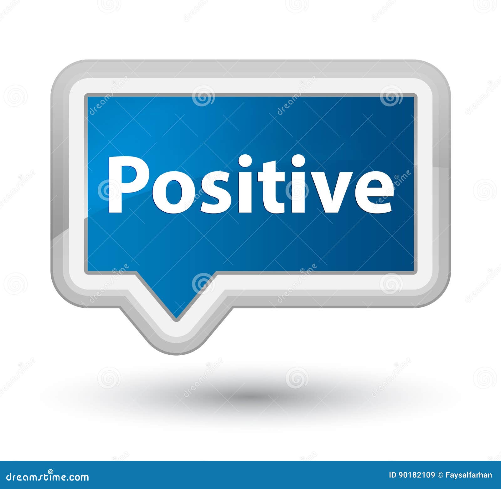 Positive Prime Blue Banner Button Stock Illustrations – 4 Positive ...