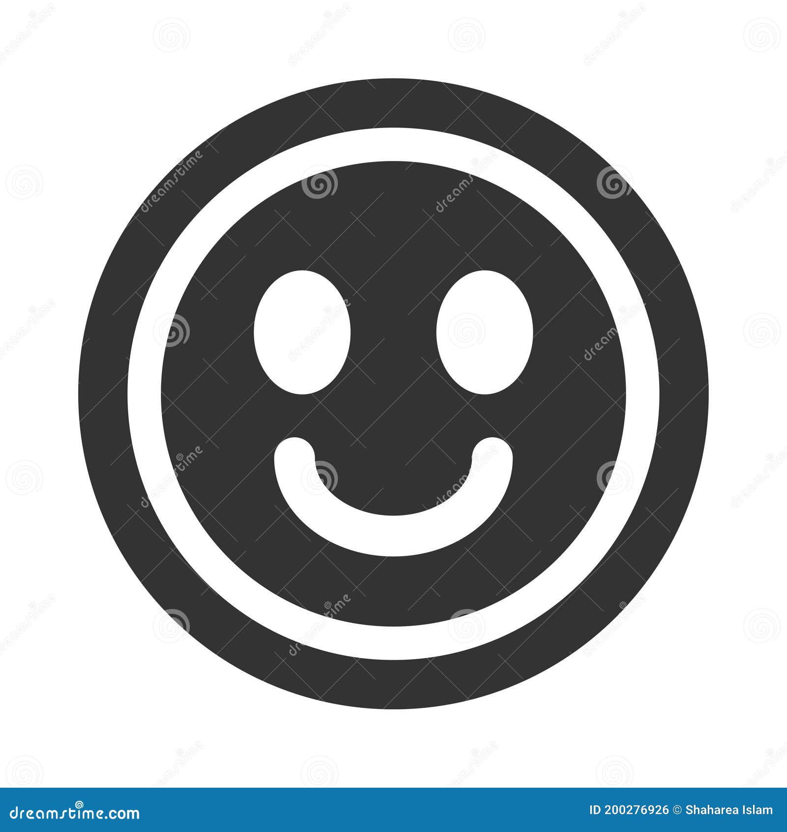 Positive reaction icon stock vector. Illustration of happy - 200276926