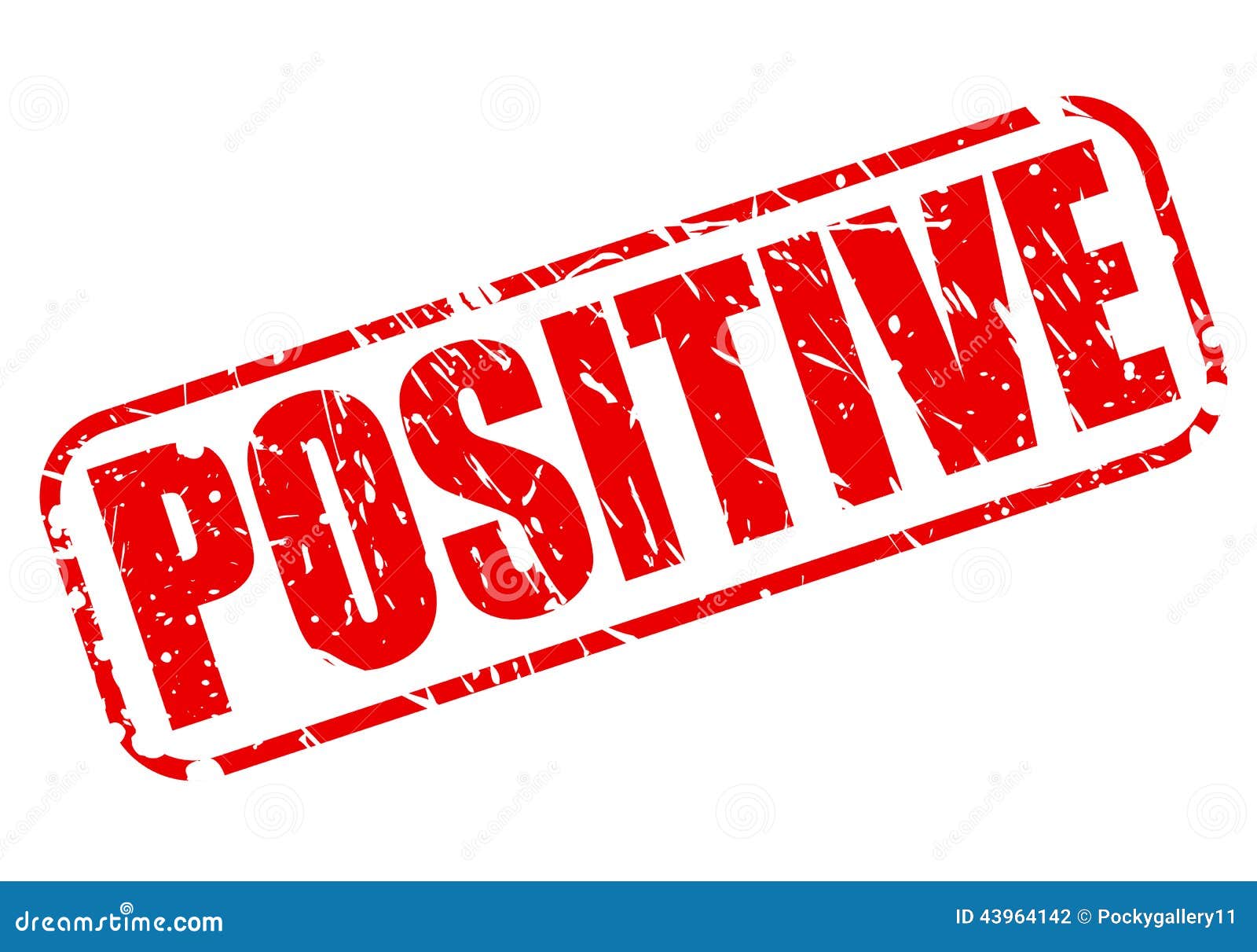 Positive Red Stamp Text Vector Illustration | CartoonDealer.com #43964142